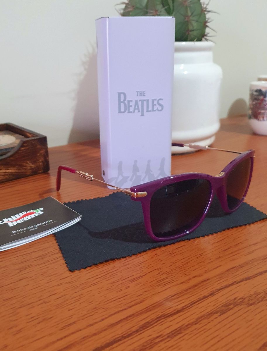 Óculos de Sol Chilli Beans Original The Beatles | Óculos Feminino Chilli Beans Usado 73856257 ...