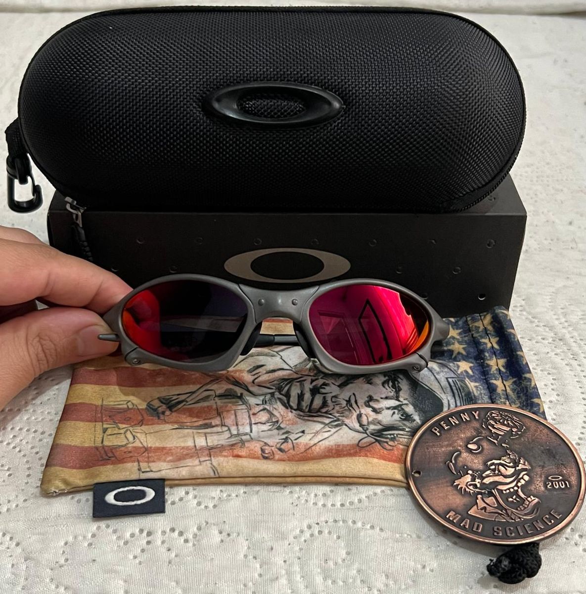 Óculos de Sol Oakley Penny X-metal Dark Ruby | Óculos Masculino Oakley ...