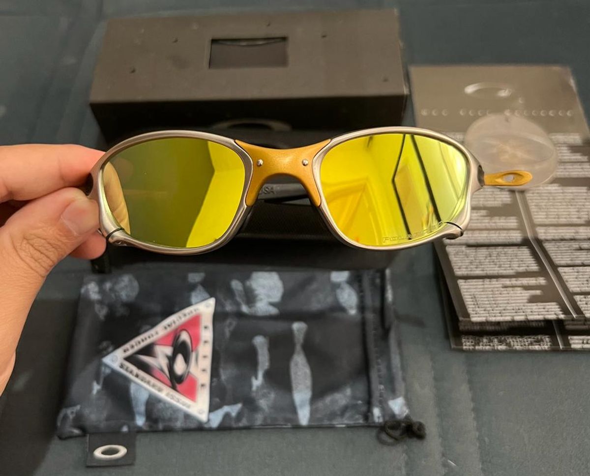 Óculos de Sol Oakley X Metal Double X 24k | Óculos Masculino Oakley ...