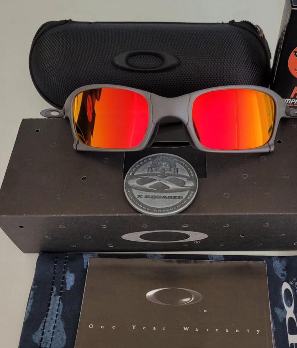 Óculos de Sol Oakley X-squared X-metal Dark Ruby | Óculos Masculino ...