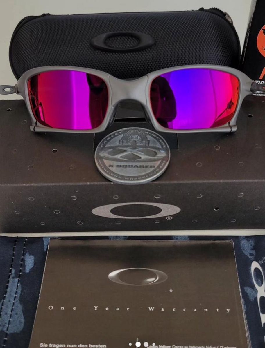 Óculos de Sol Oakley X-squared X-metal Tanzanite | Óculos Masculino Oakley Usado 114306711 | enjoei