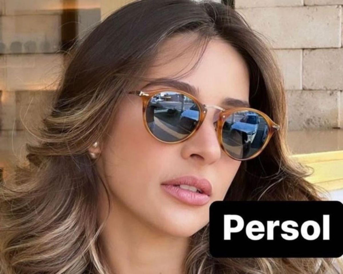 Óculos de Sol Persol Po3166s Callifrapher Tartaruga Azul Feminino Masculino Na Caixa Original ...