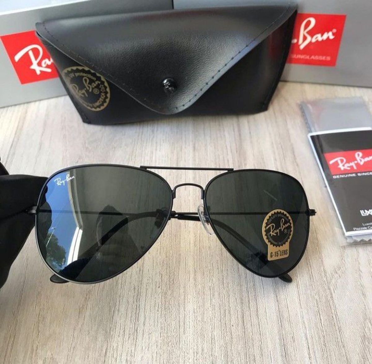 Óculos de Sol Ray Ban Aviador Clássico Unissex | Óculos Feminino Ray ...