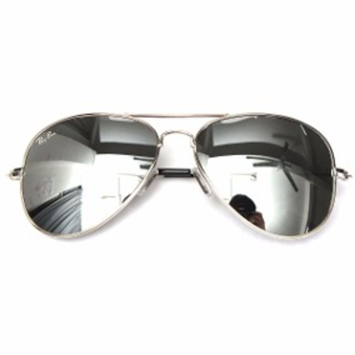 Óculos de Sol Ray Ban Prata Espelhado Feminino Masculino | Óculos ...