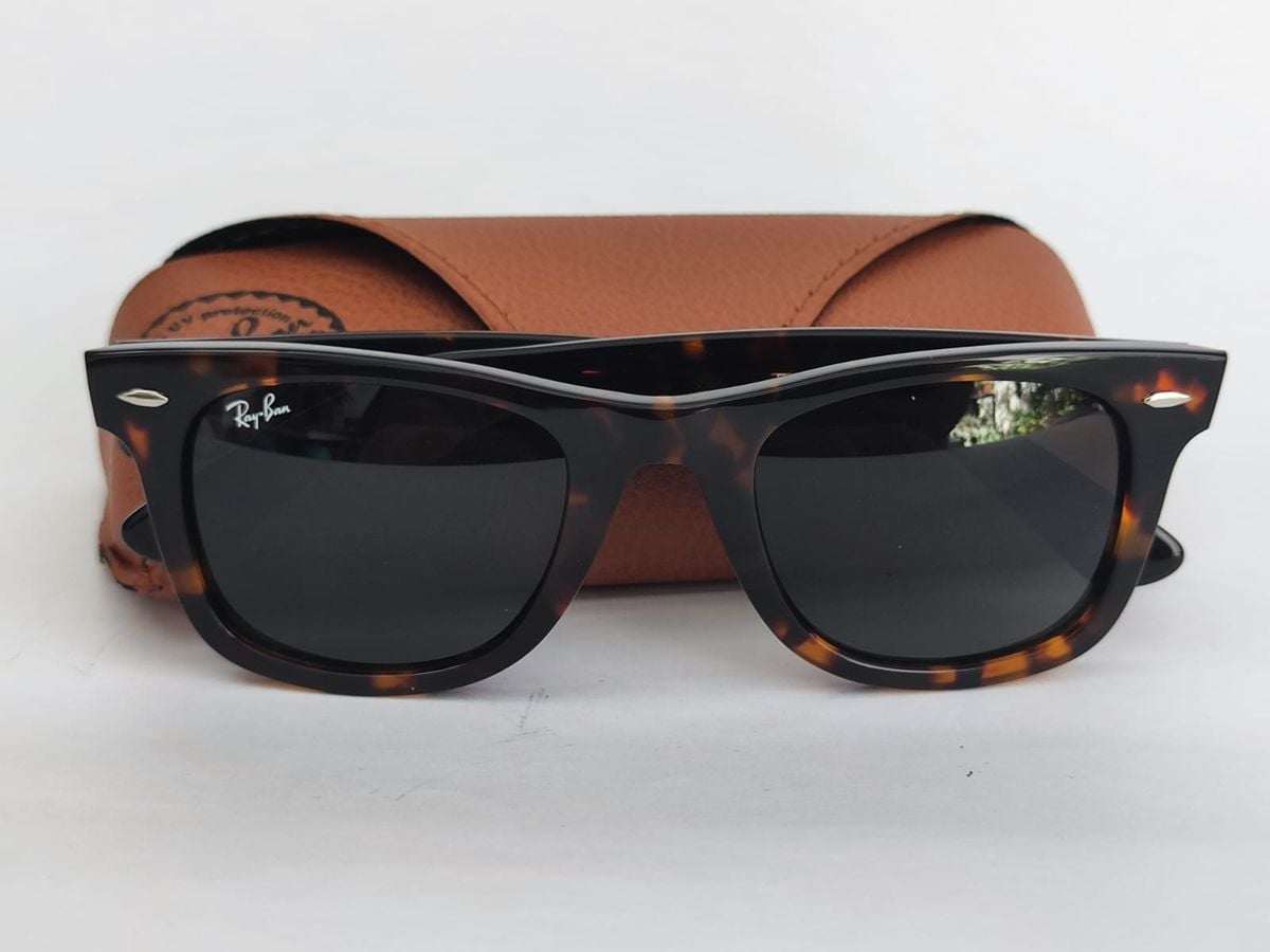Óculos de Sol Ray-ban Wayfarer Classic Tartaruga Rb2140 902, Lentes G15 ...