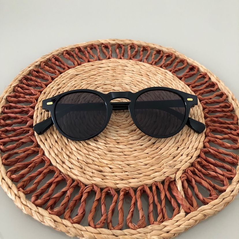 Óculos de Sol Redondo Pequeno Estilo Gregory Peck (brinde Case ...