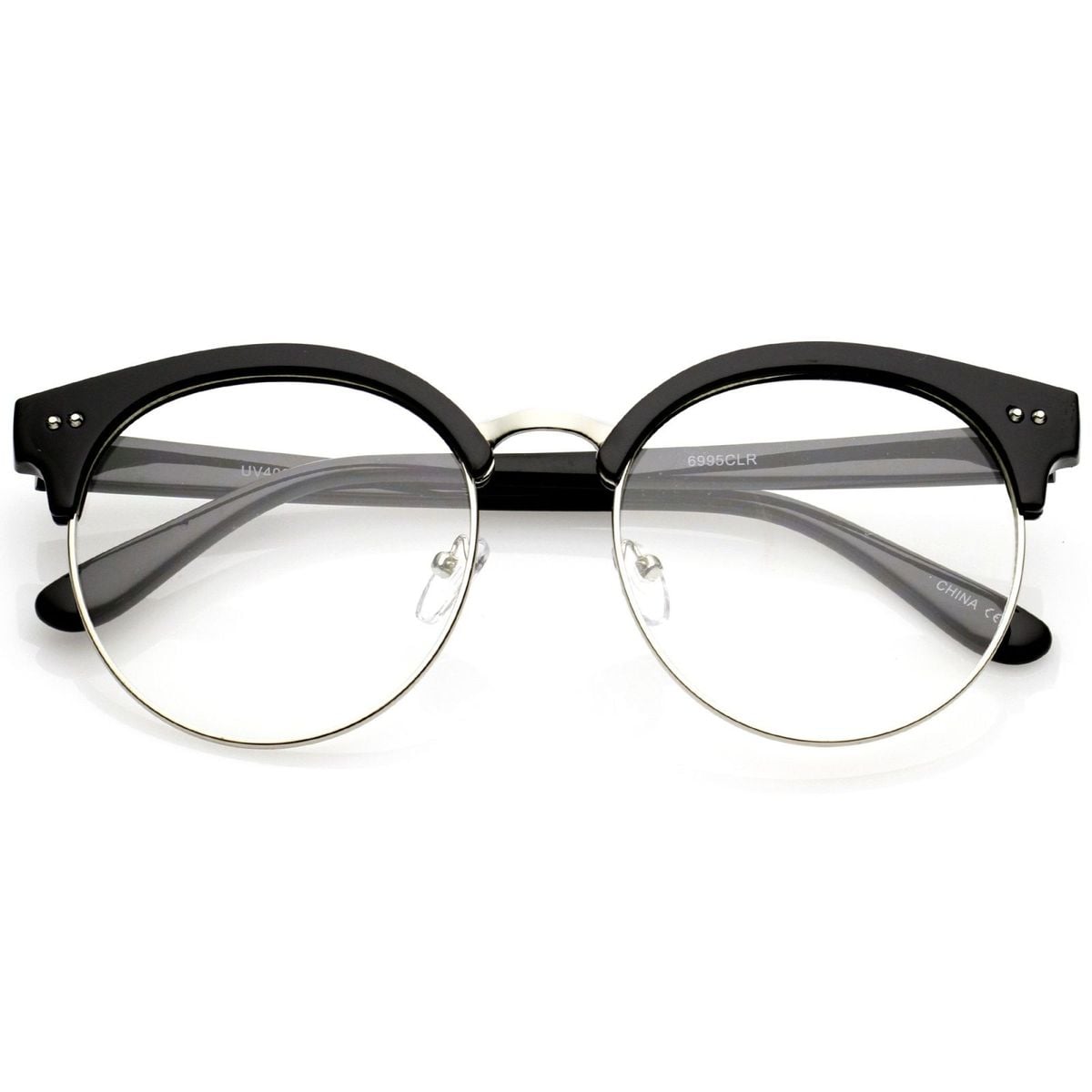 Óculos Geek - Vintage com Lentes sem Grau - Nerd - Wayfarer - Unissex ...