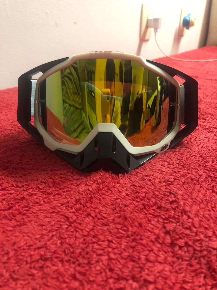 Óculos Motocross 100% | Óculos Masculino 100% Nunca Usado 86544319 | enjoei
