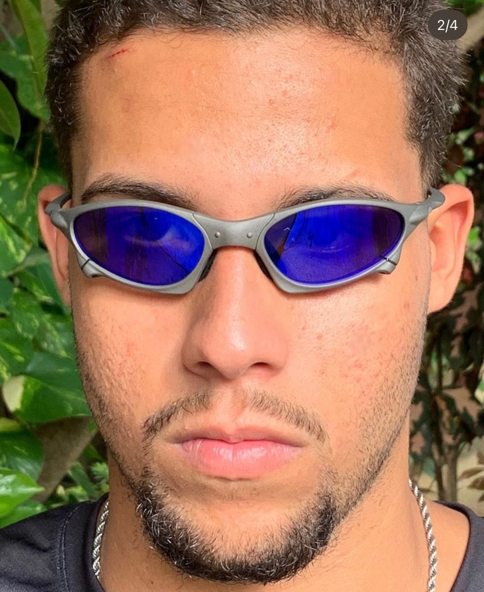 Óculos Oakley Juliet Penny Titânio Blue Lentes Polarizadas Anti ...