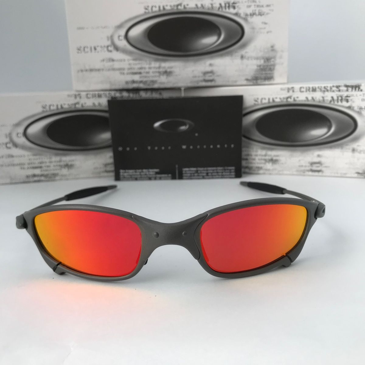 Óculos Oakley Juliet Xmetal Ruby Lentes Polarizadas Anti-reflexos ...