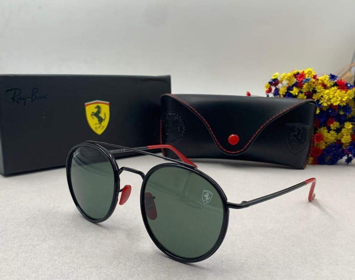 Óculos Rb Double Bridge Scuderia Ferrari Original | Óculos Masculino ...