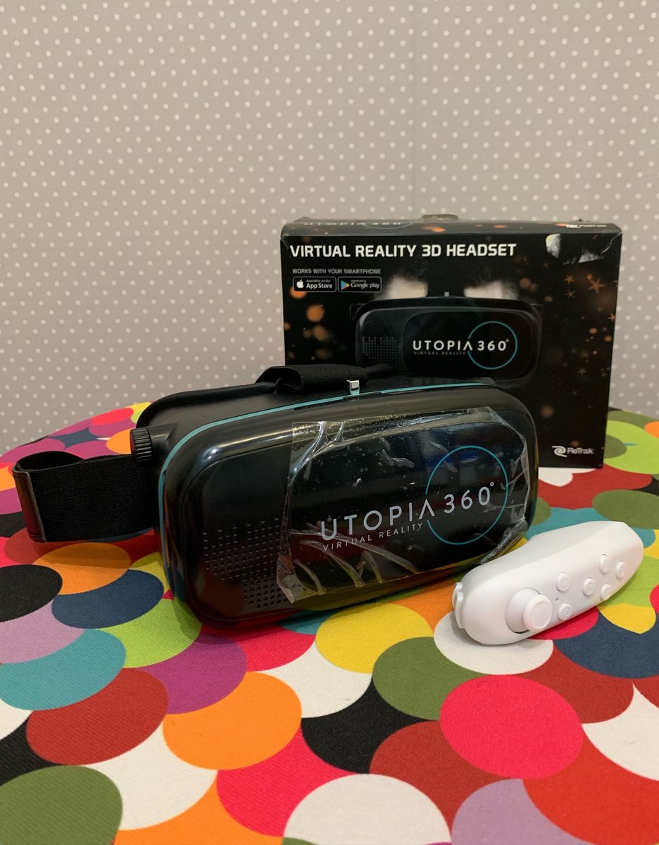 Óculos Realidade Virtual Utopia 360 | Item Info & Eletro Retrak Nunca ...