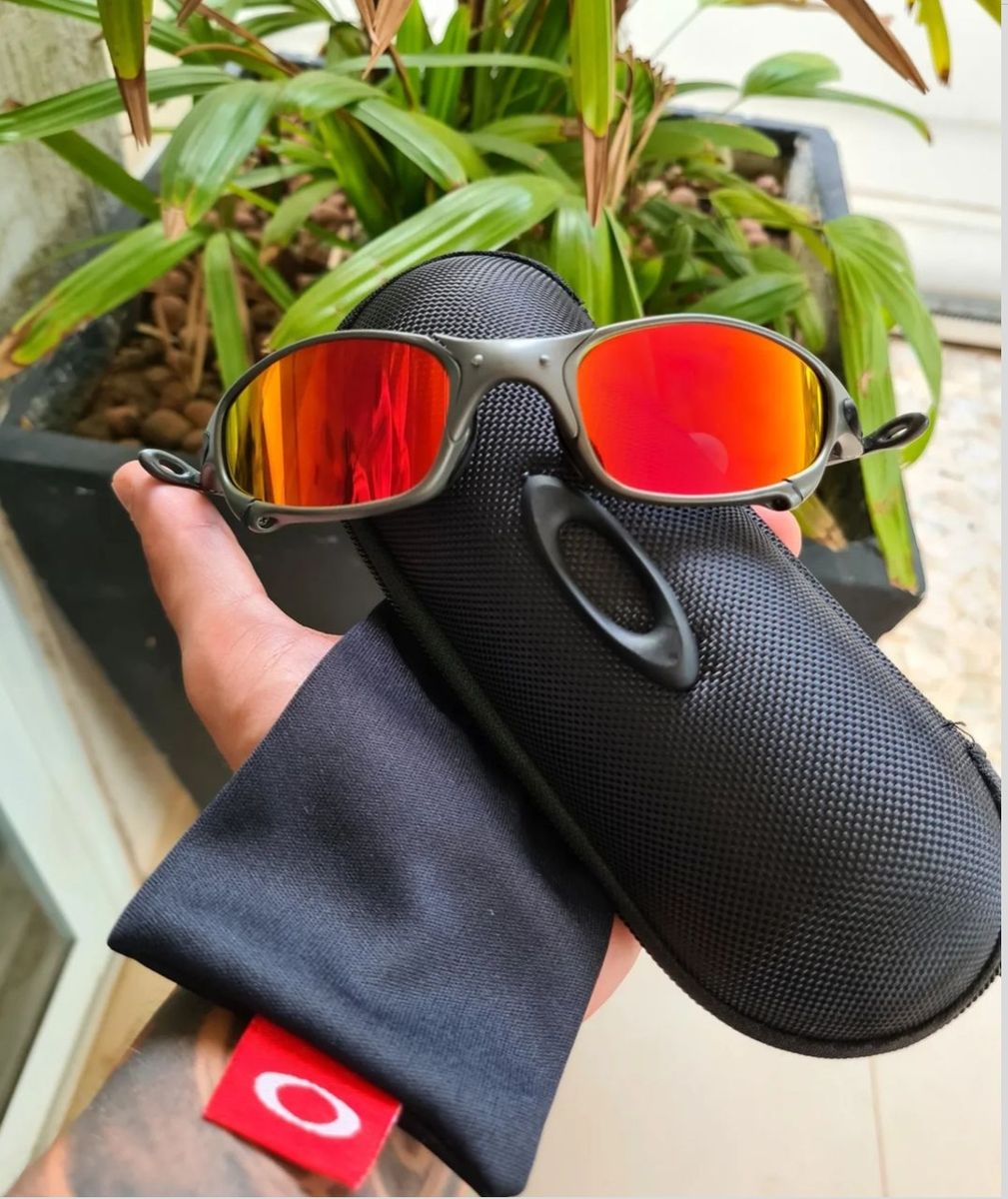Óculos Sol Juliet Carbon Ruby Polarizado Metal Premium | Óculos Masculino Oa Nunca Usado ...