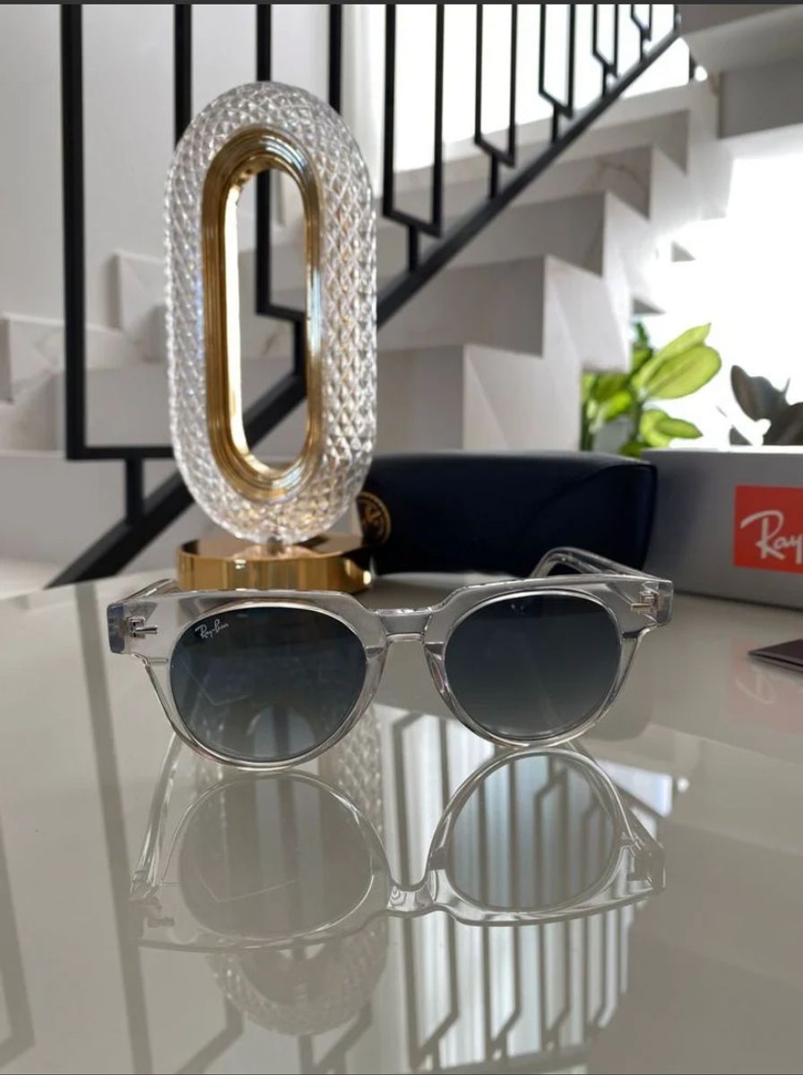 Óculos Sol Ray Ban Meteor Translúcido Novo Na Caixa | Óculos Feminino ...