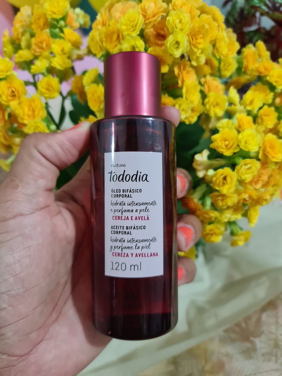 Óleo Bifasico Tododia Cereja e Avelã | Cosmético Feminino Natura Usado 77438001 | enjoei