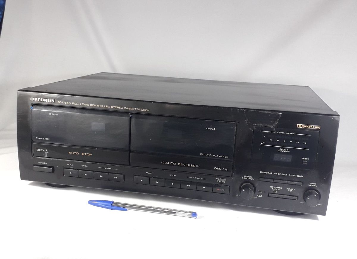 Optimus Sct540 Dois Deck K7 Raro Ano 1992 com Detalhe | Item de Música ...