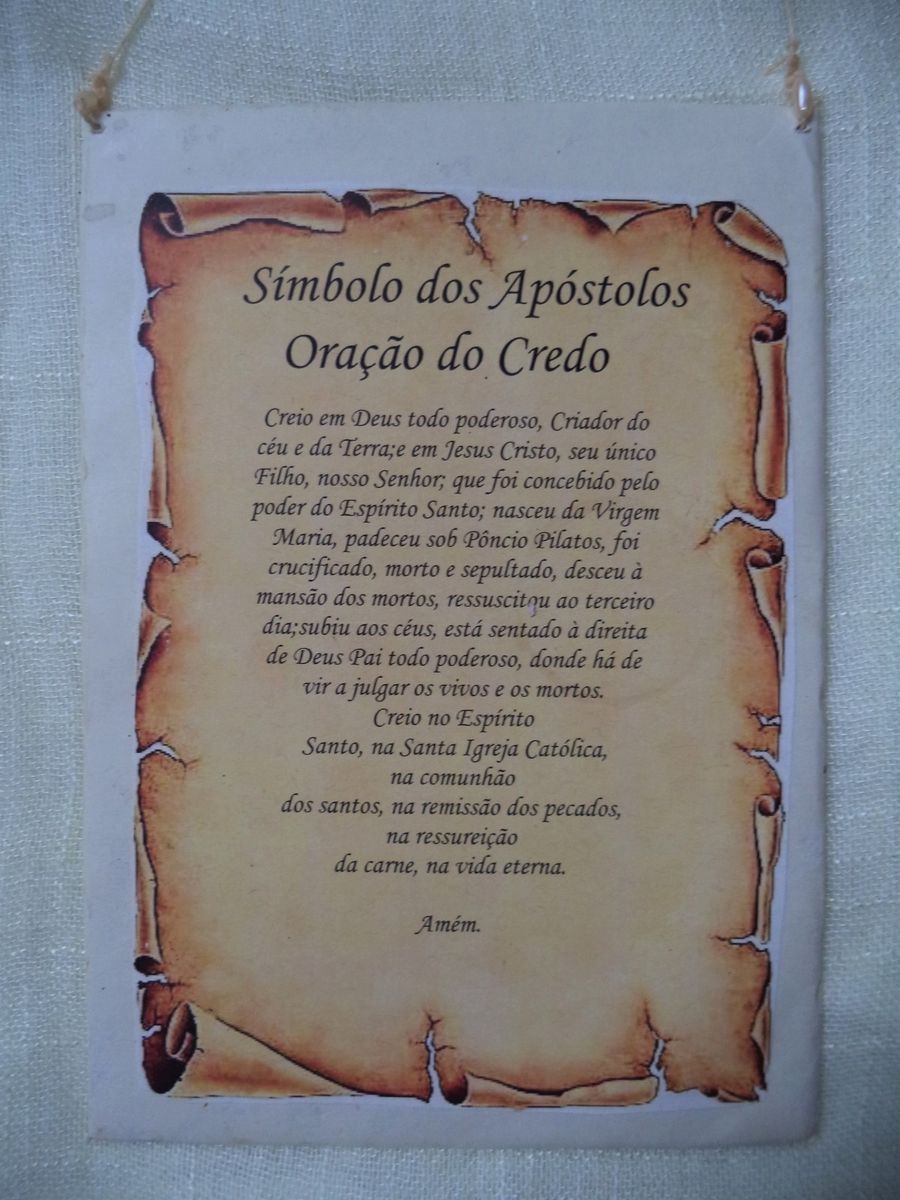 Oração Do Credo Parede Item De Decoração Usado 84005148 Enjoei