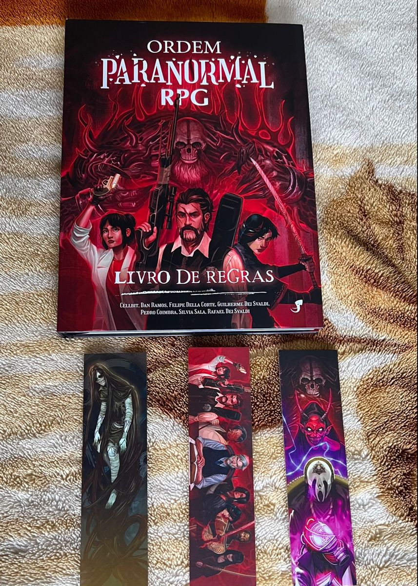 Ordem Paranormal Rpg Livro Físico + Sobrecapa + Marca-páginas | Jogo de ...