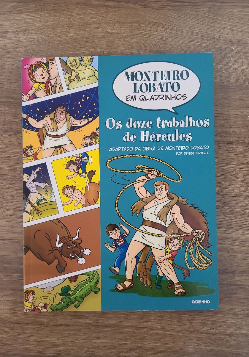 Os Doze Trabalho de Hércules- Monteiro Lobato em Quadrinhos | Livro Editora Globinho Usado ...