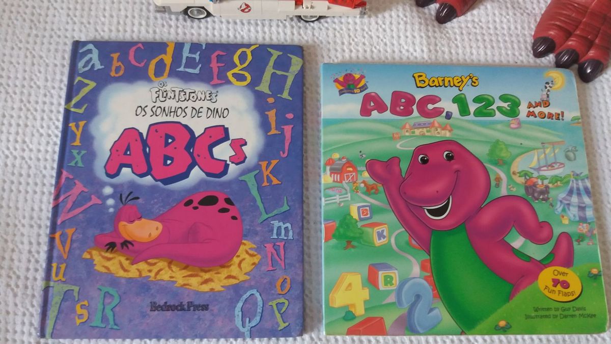 Os Sonhos de Dino Abcs + Barney's Abc, 123 And More ! | Livro Livros ...