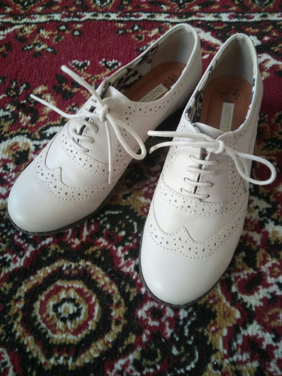 Oxford Bottero Cor Gelo | Sapato Feminino Bottero Nunca Usado 22876357 ...