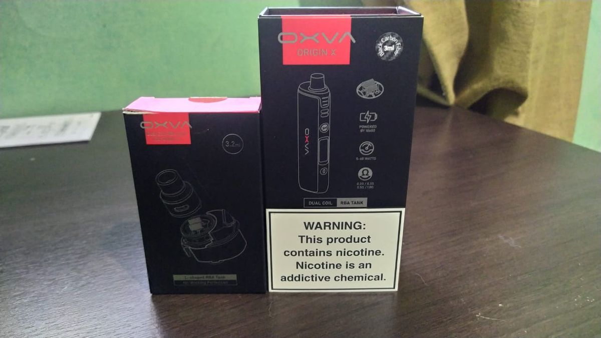 Oxva Origin X + Adaptador Rba | Cacareco Oxva Usado 56406836 | enjoei