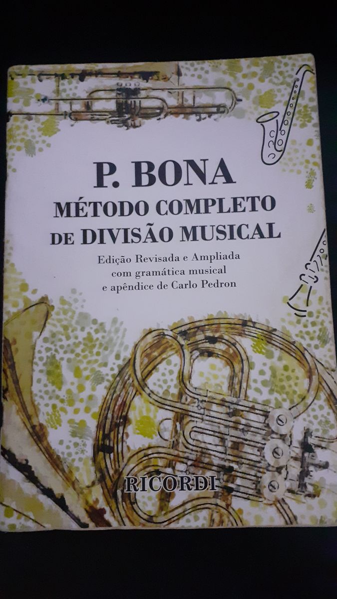 P. Bona Método Completo de Divisão Musical | Livro Editora Ricordi Usado 90016267 | enjoei