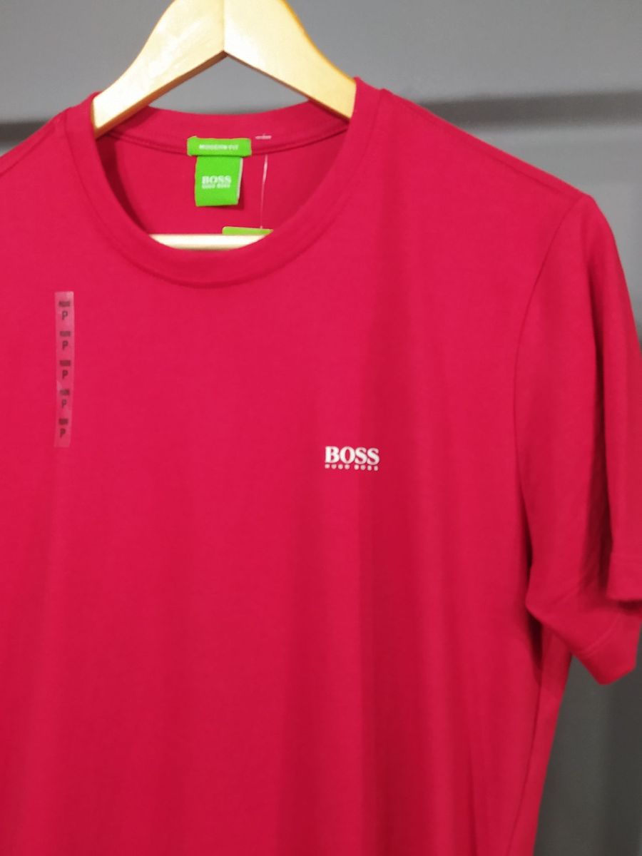 P - Hugo Boss Básica Vermelha | Camiseta Masculina Hugo Boss Nunca ...