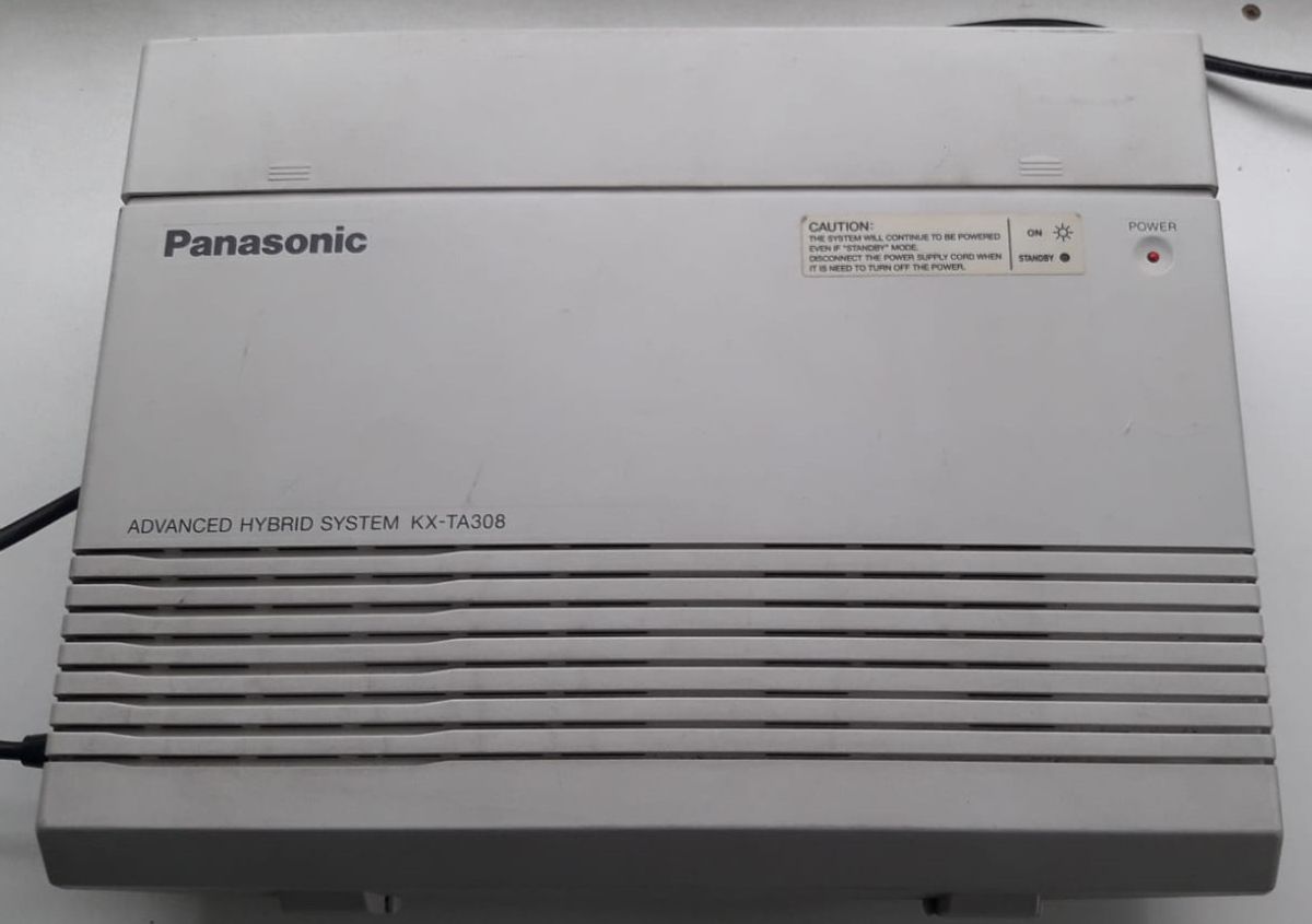 Pabx Central Telefônica Panasonic Advanced Hybrid System Kx-ta308 ...