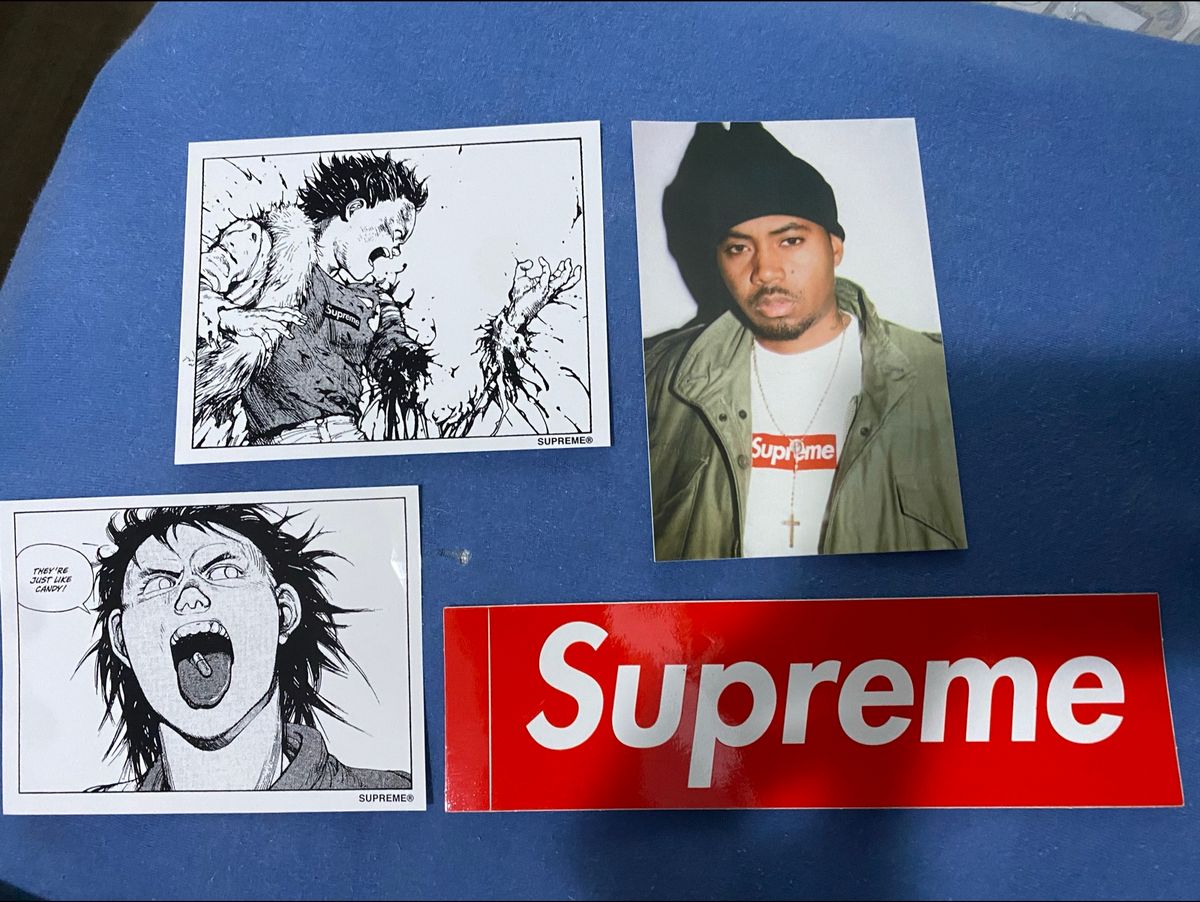 Pack de Adesivos Supreme - Stickers Akira Nas Box Logo Originais ...