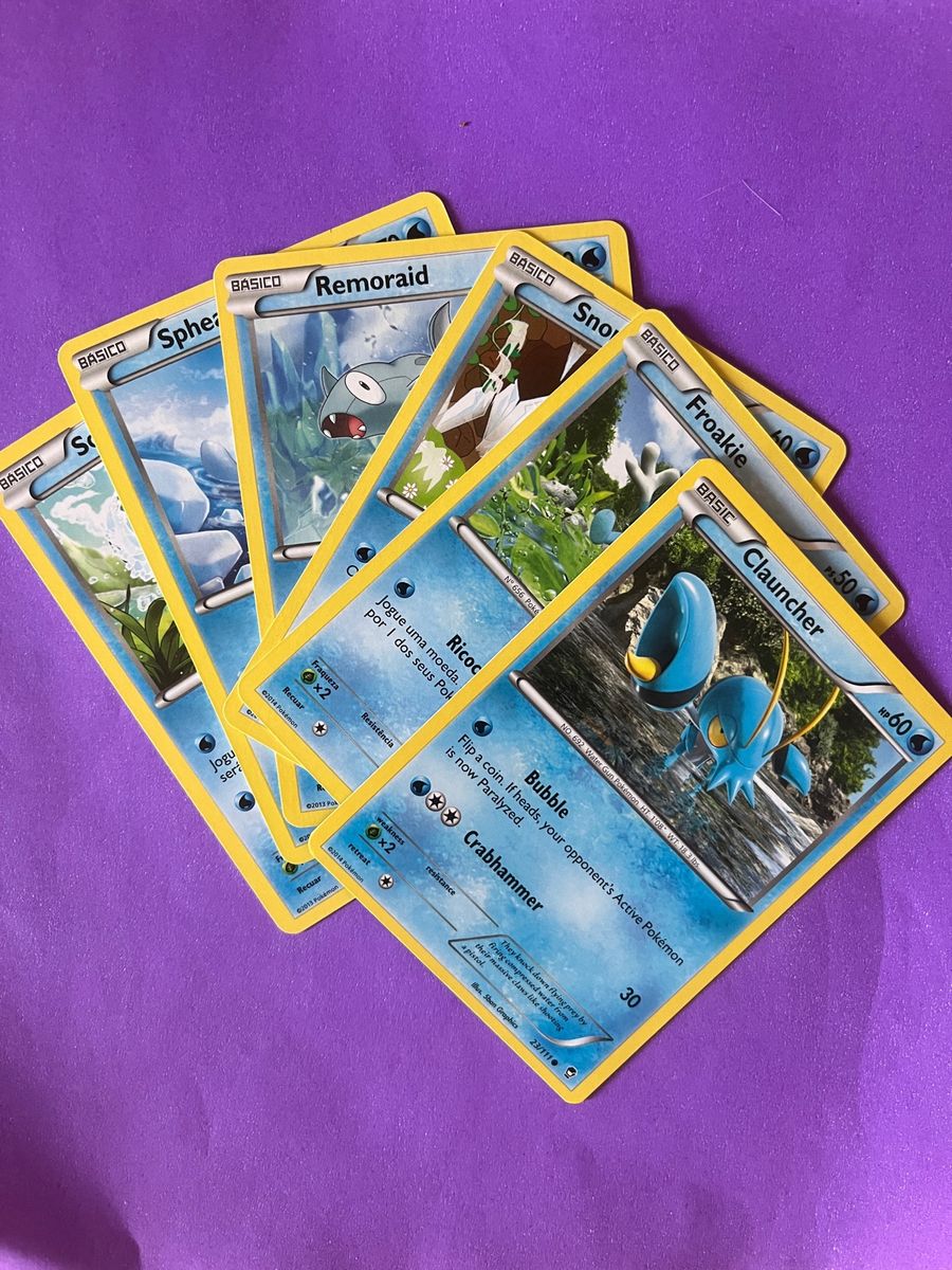 Pack de Cartas Tcg Pokémon Tipo Água/gelo | Brinquedo para Bebês ...