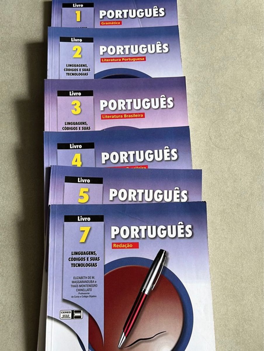 Pack de Livros de Português - Objetivo | Livro Objetivo Usado 75411520 ...