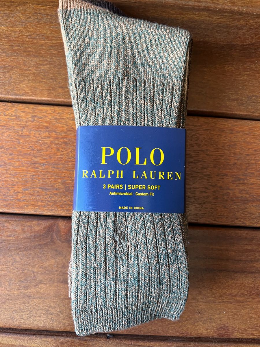 Pack Kit de 3 Meias Polo Ralph Lauren - Super Soft | Novas !!ñ Calvin ...