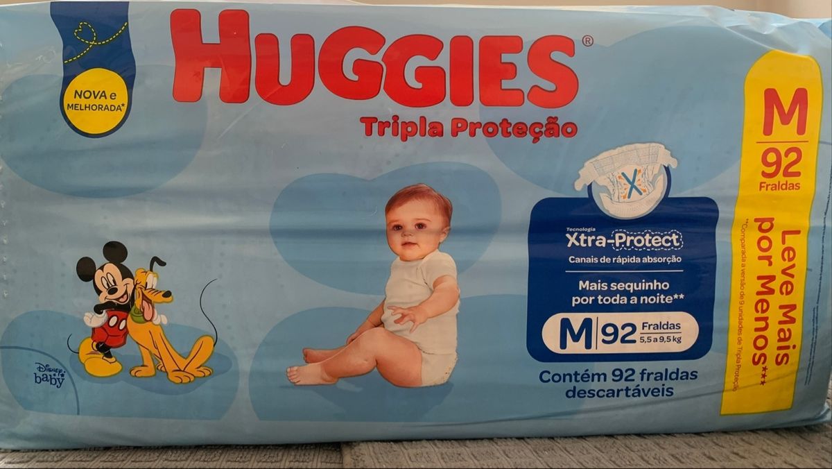 Pacotão Fralda Huggies | Item Infantil Huggies Nunca Usado 78589471 ...