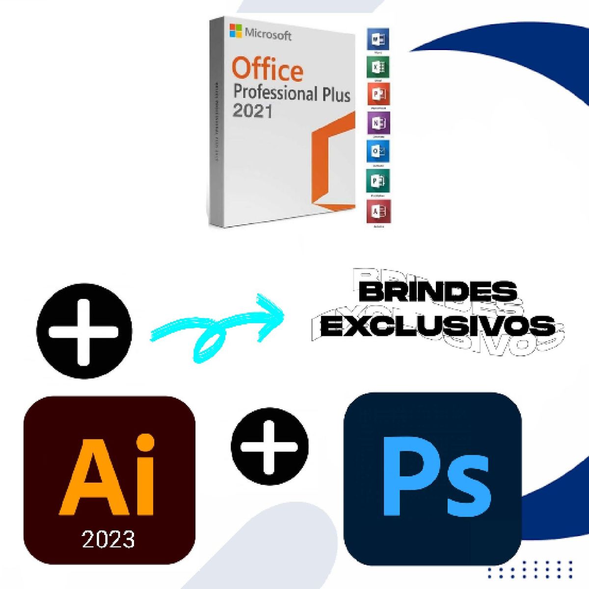 Pacote Office 2021 + Photoshop 2023 + Illustrator 2023 | Item Info ...
