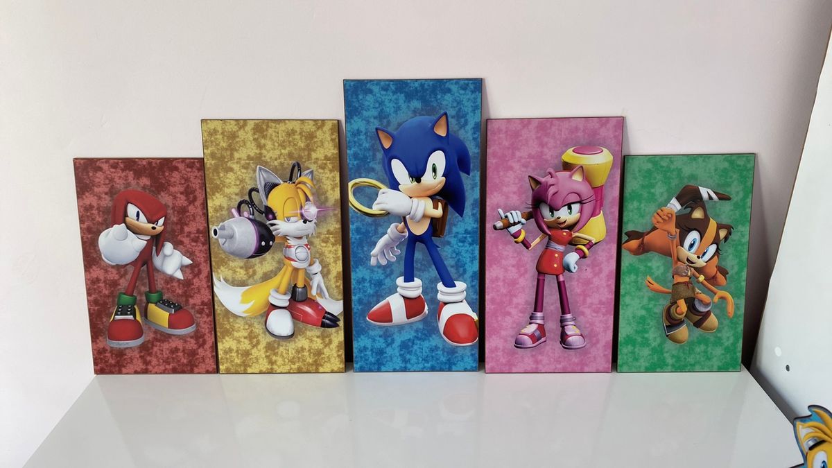 Painel Festa + Displays Sonic | Item Infantil Usado 83616302 | enjoei