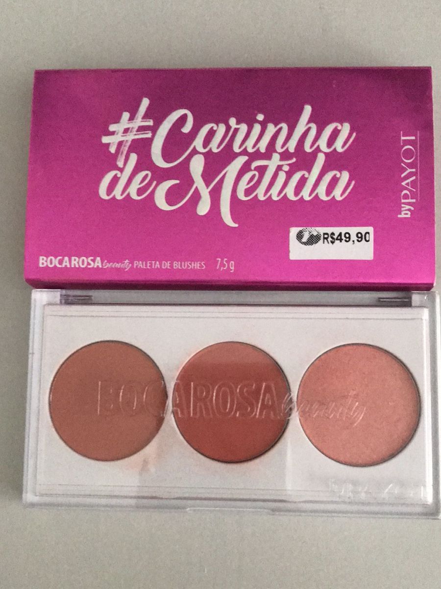 Paleta Blush Boca Rosa | Maquiagem Feminina Payot Boca Rosa Usado ...