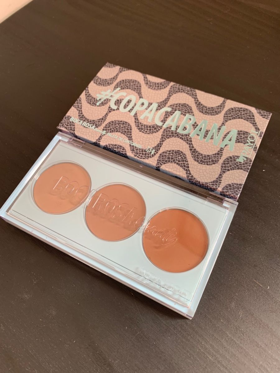 Paleta Contorno e Blush Boca Rosa #copacabana | Maquiagem Feminina Boca ...