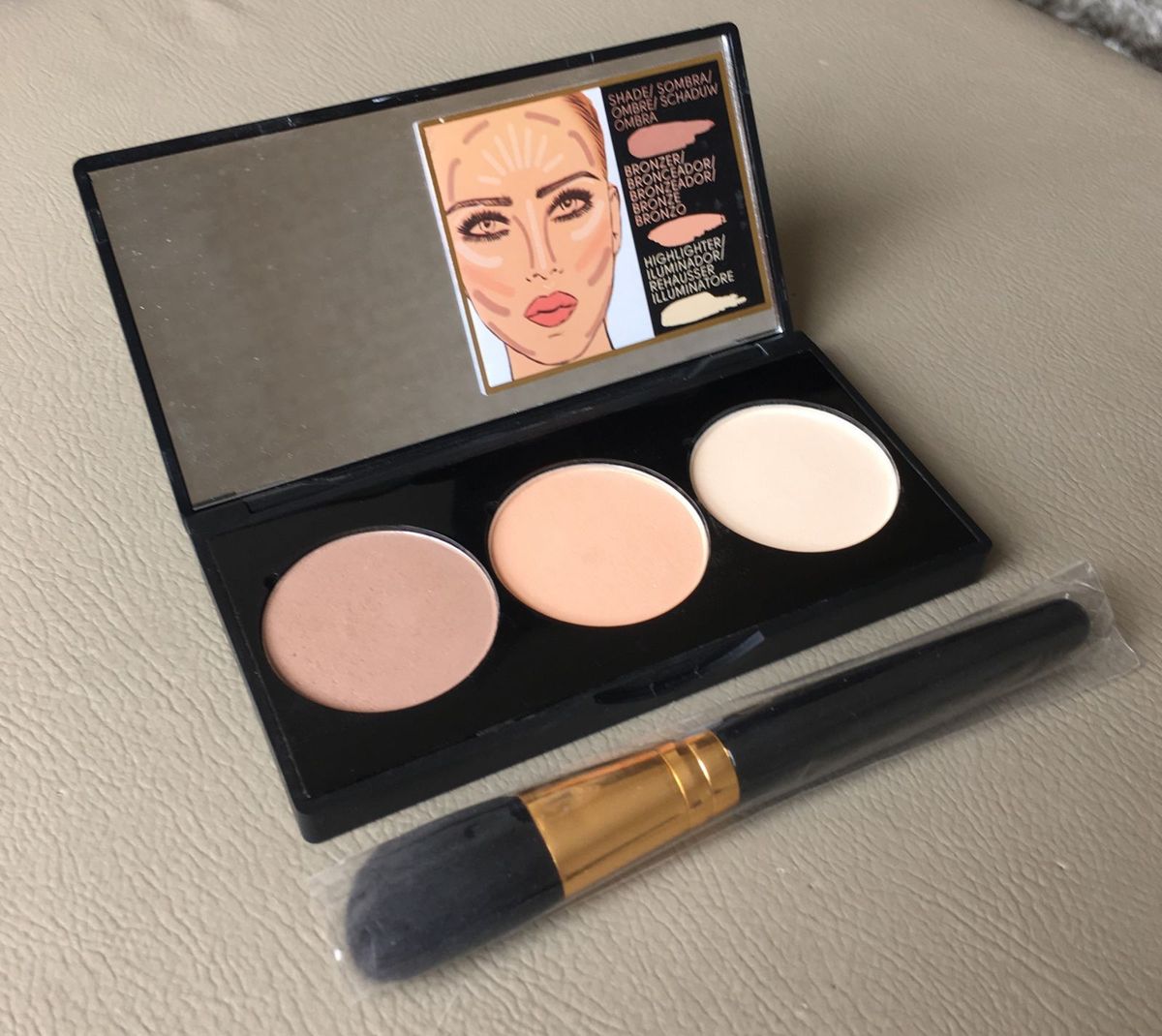 Paleta de Contorno (sombra, Bronzer, Iluminador) | Maquiagem Feminina ...