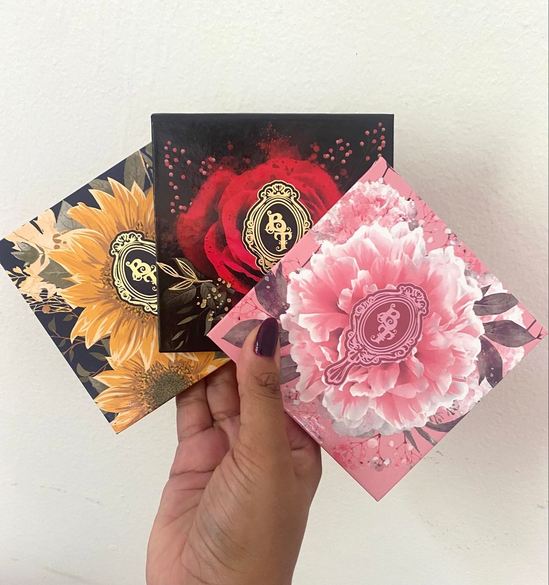 Paleta de Sombras Bt Sunflower - Bt Red Rose - Bt Peony | Maquiagem ...