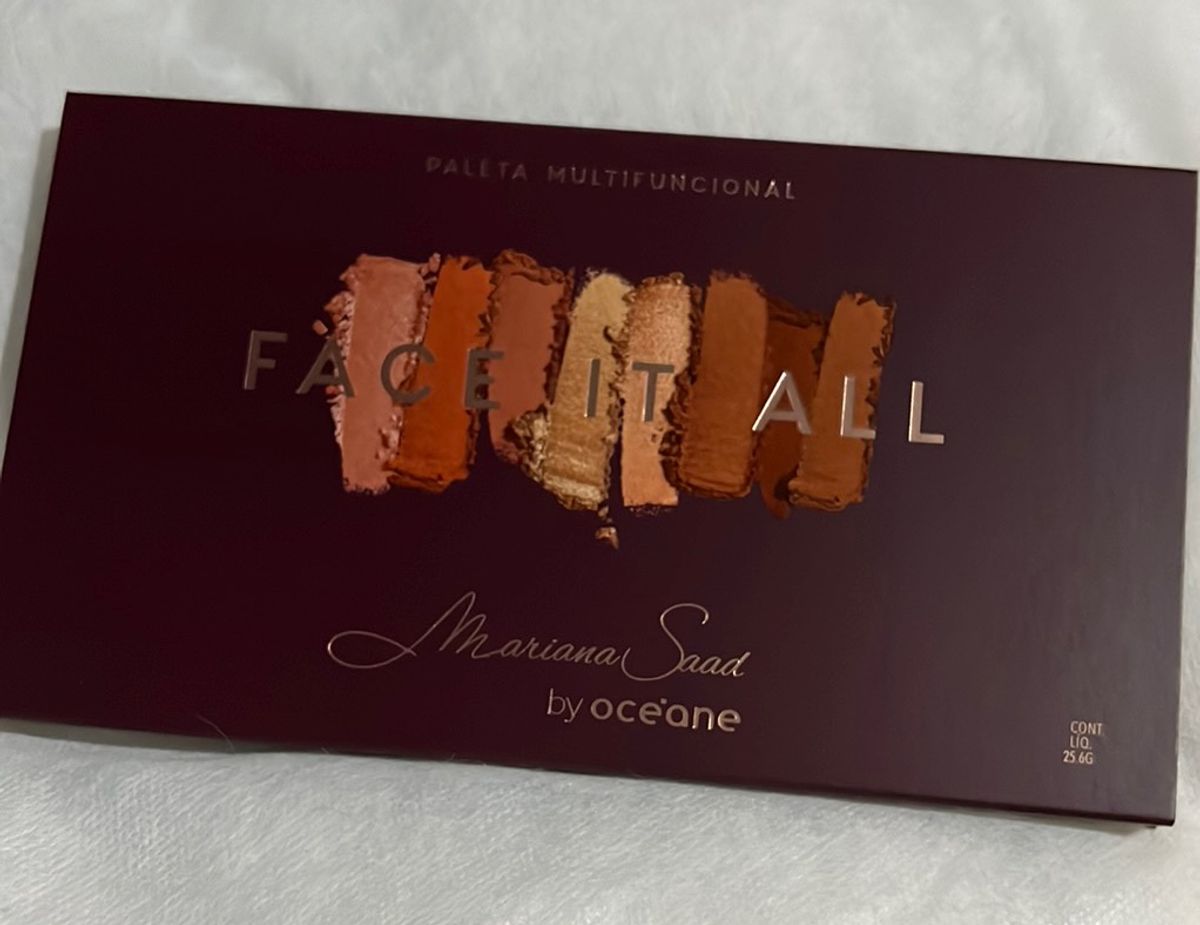 Paleta Face It All Marianna Saad | Maquiagem Feminina Oceane Nunca ...
