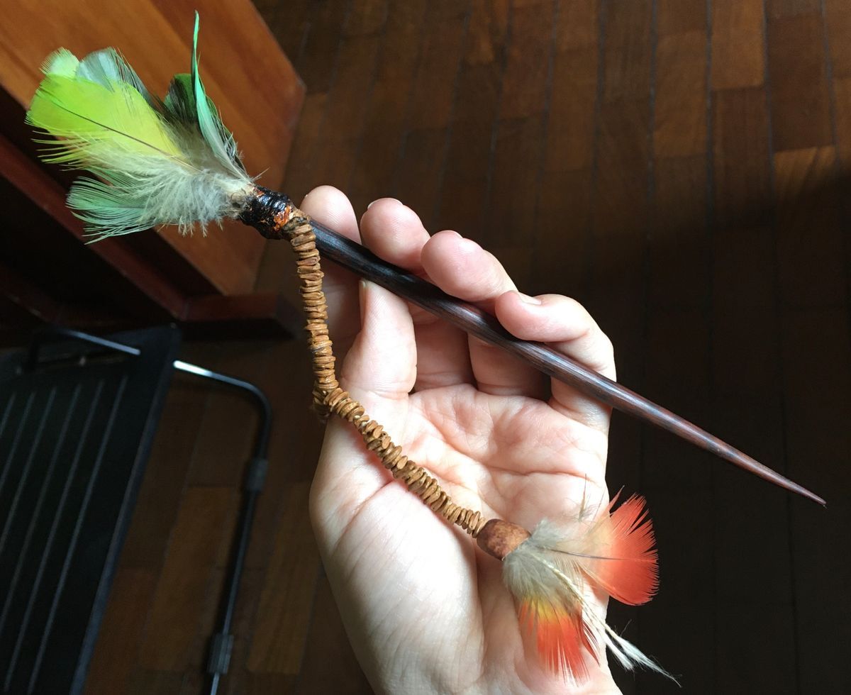 Palito de Cabelo Indígena (tribo Taurepangue) | Produto p/ Cabelos ...