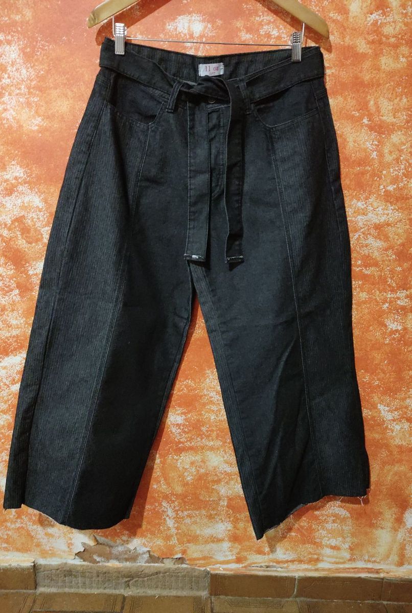 Pantacourt Jeans Preto | Calça Feminina Oz Jeans Nunca Usado 84362745 ...