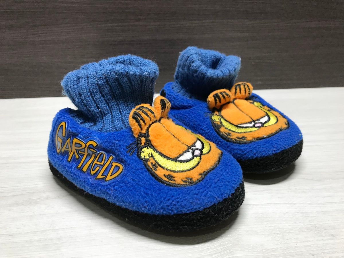 Pantufa Garfield | Calçado Infantil para Meninos Garfield Usado ...