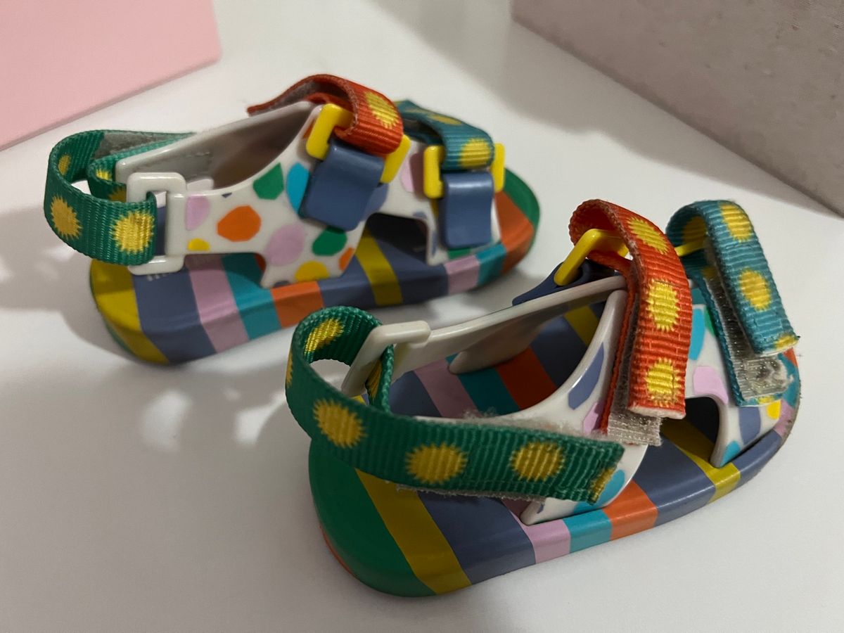 Papete Colorida Mini Melissa | Calçado Infantil para Bebê Melissa Usado ...