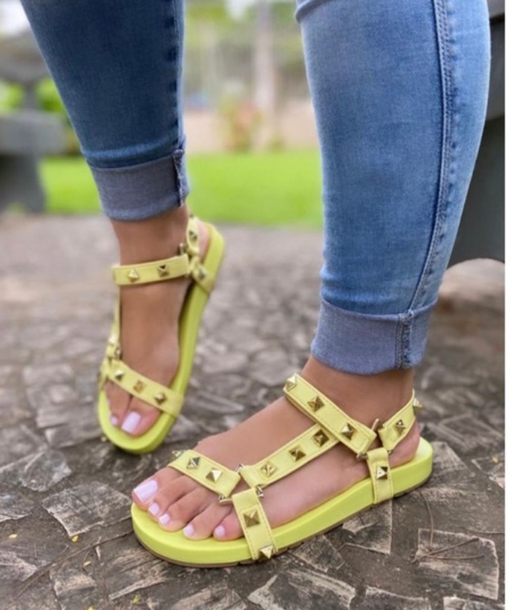 Papete Pirâmide | Sandália Feminina Dbshoes Nunca Usado 73376515 | enjoei