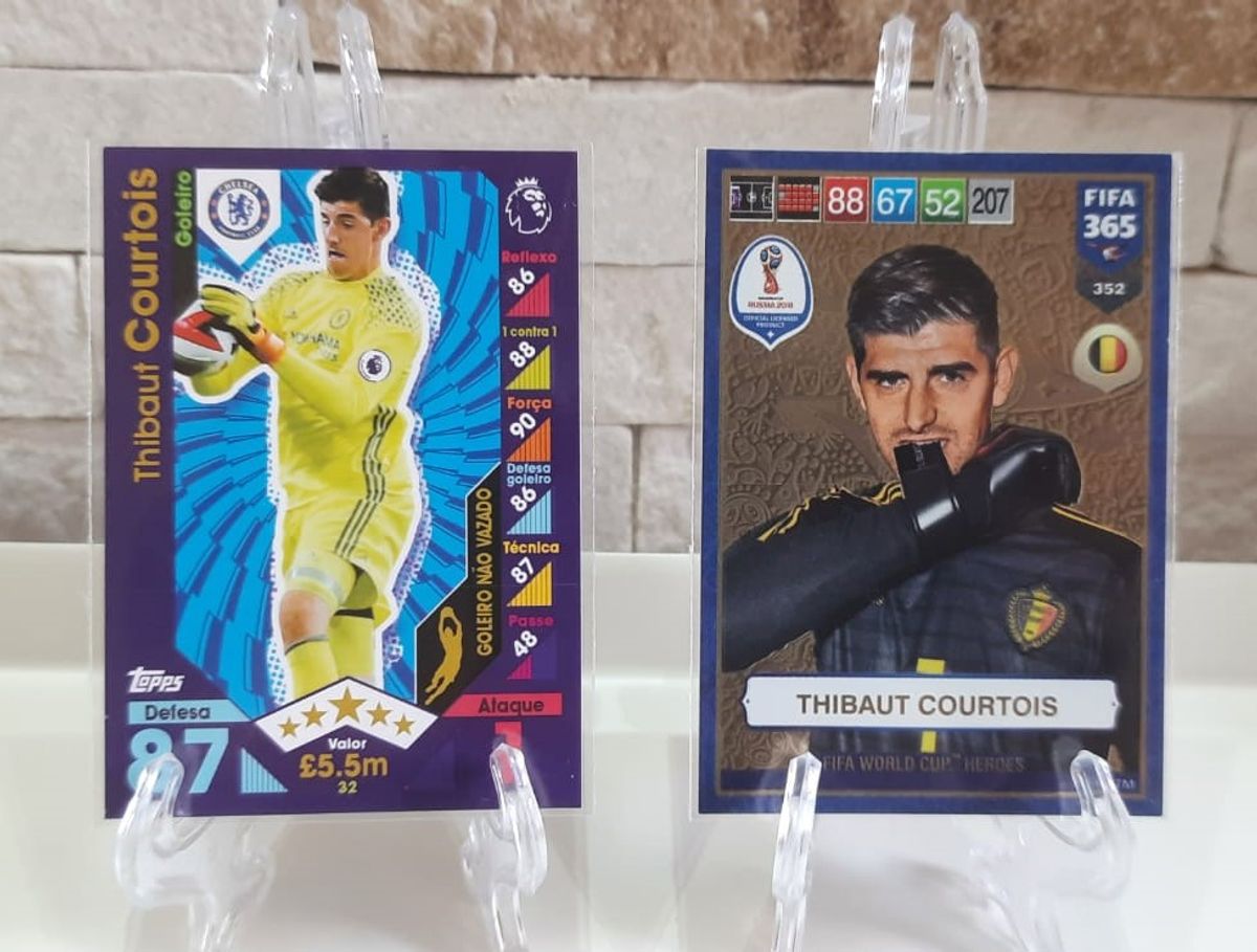 Par de Cards Courtois - Cards de Futebol Coleção Kit | Item p/ Esporte ...