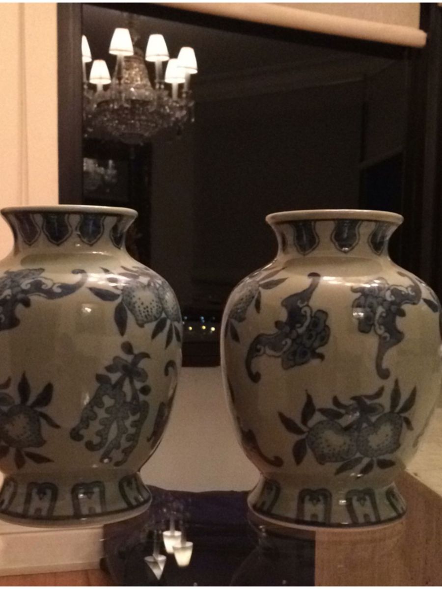 Par de Vasos Chineses | Item de Decoração Chinês Usado 21061328 | enjoei Par de Vasos Chineses | Item de Decoração Chinês Usado 21061328 | enjoei