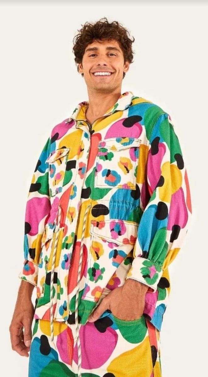 Parka Confete de Caju Farm | Casaco Masculino Farm Nunca Usado 77226403 ...
