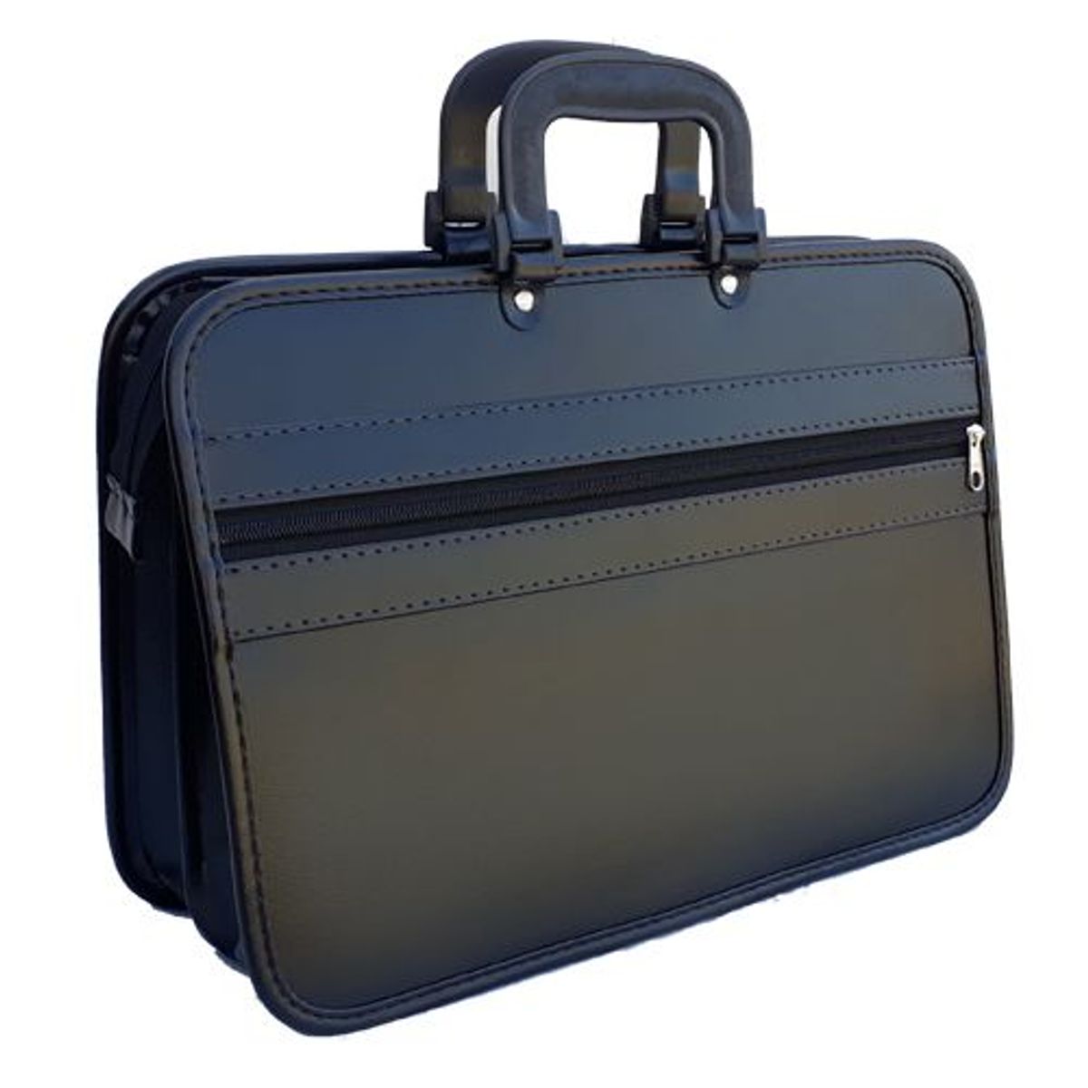 Pasta Social Masculina Bolsa Executiva Mala Preta com Ziper | Bolsa ...